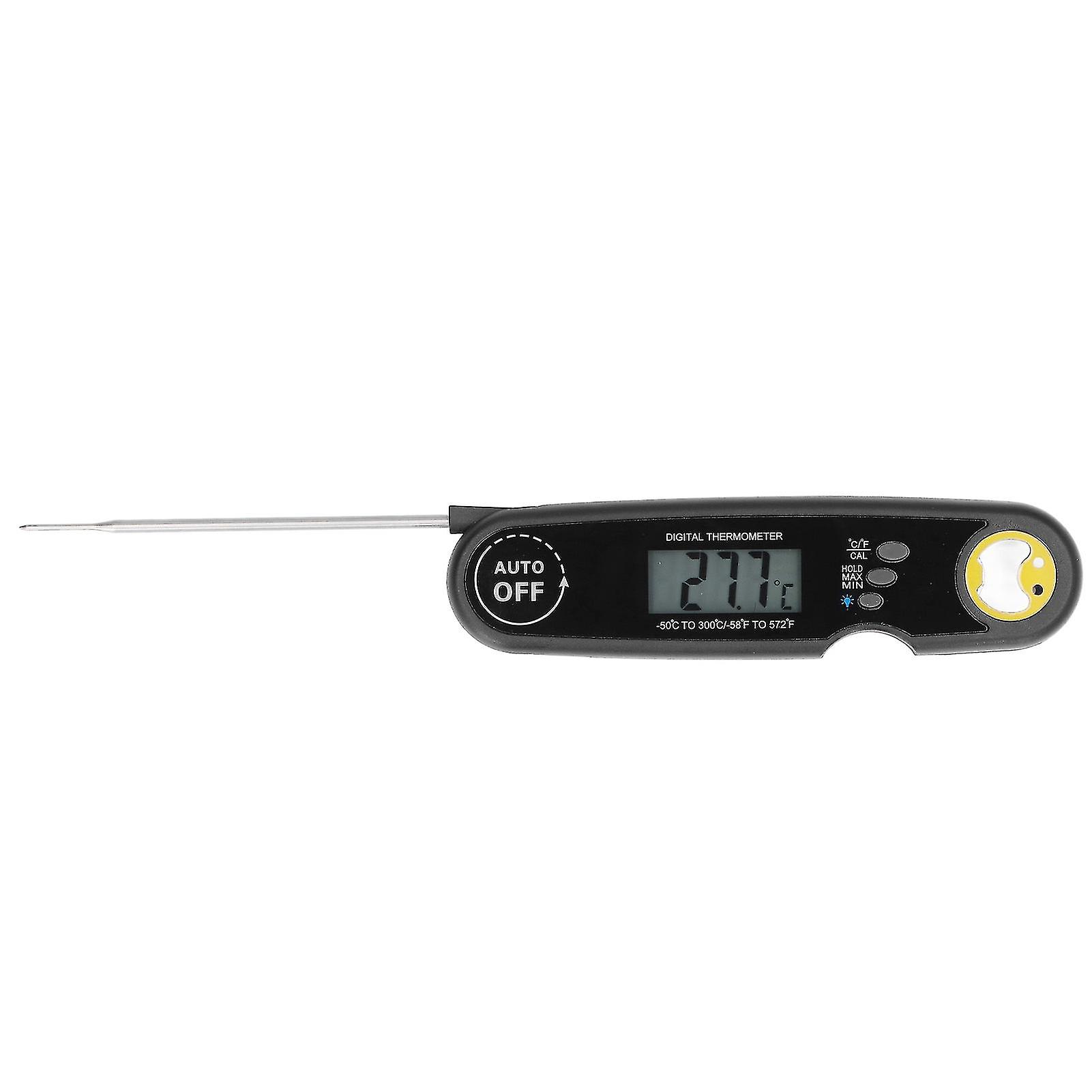 Food Thermometer Folding Waterproof Electrical Meat Thermometer Probe ...