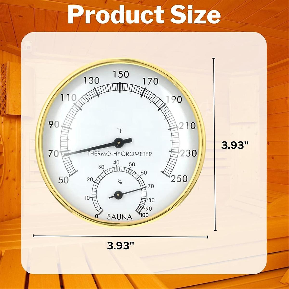 2 in 1 Sauna Thermometer Fahrenheit, Sauna Thermometer & Hygrometer ...