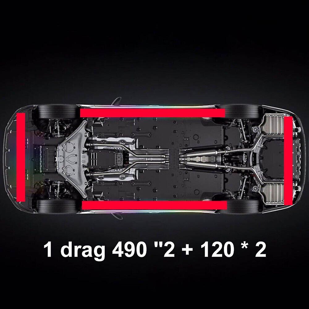 2X 120cm+ 2x 150cm Rgb Led Underglow Body Neon Light Kit App Under Car ...