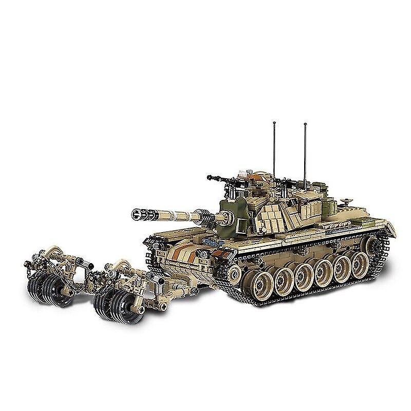 Military War M60 Patton Main Battle Tank Magach Model Bricks Building ...