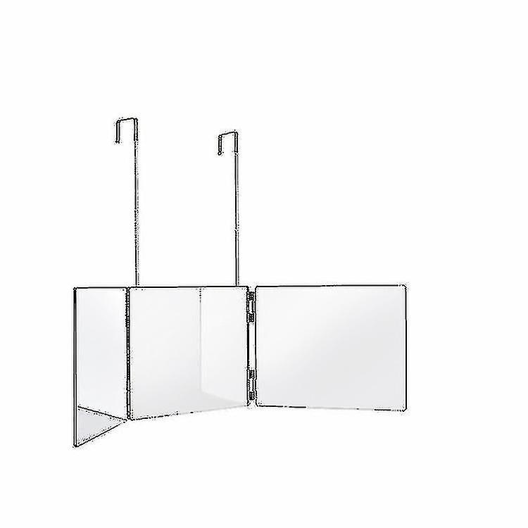 Retractable Hanging Three-sided Folding Vanity Mirror(,) | Fruugo UK