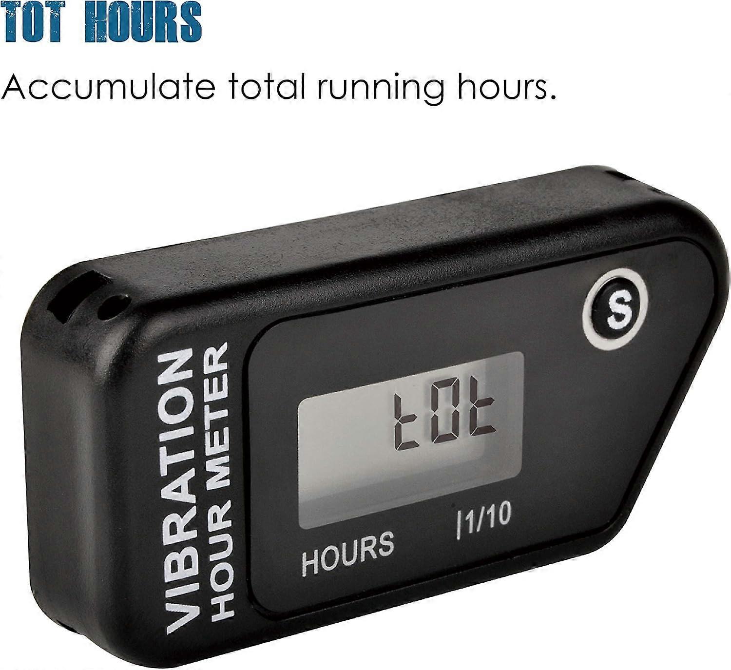 Digital self-powered wireless timer, vibration activation, resettable ...
