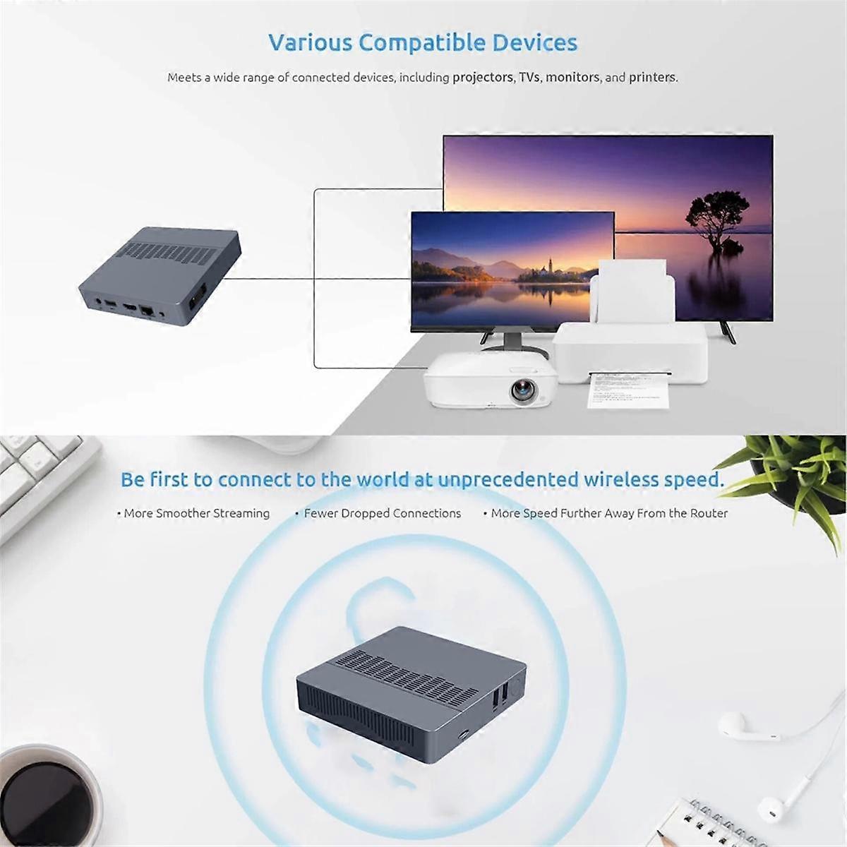 M2 Air Mini PC for N4000 CPU Win11 6GB RAM 128GB ROM Dual-Band WiFi VGA ...
