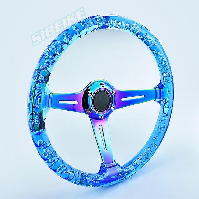 Universal Transparent White Acrylic Dimple Steering Wheel Sport Neo ...