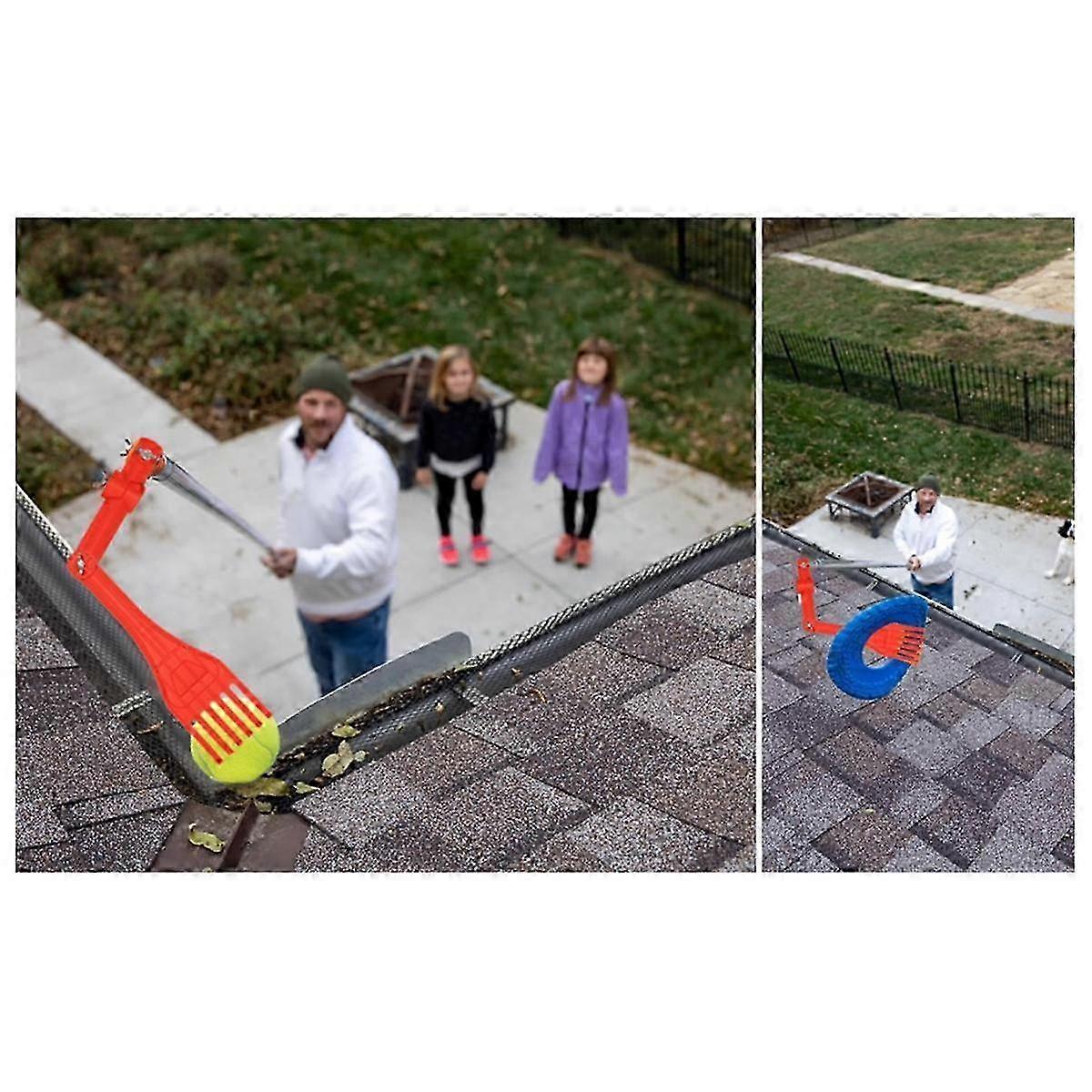 Gutter Cleaning Tools, Mini Rake, Rotatable Handle, Gutter Cleaning ...