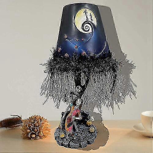 Jack & Sally Table Lamp Character Home Halloween Light Up Decorations ...