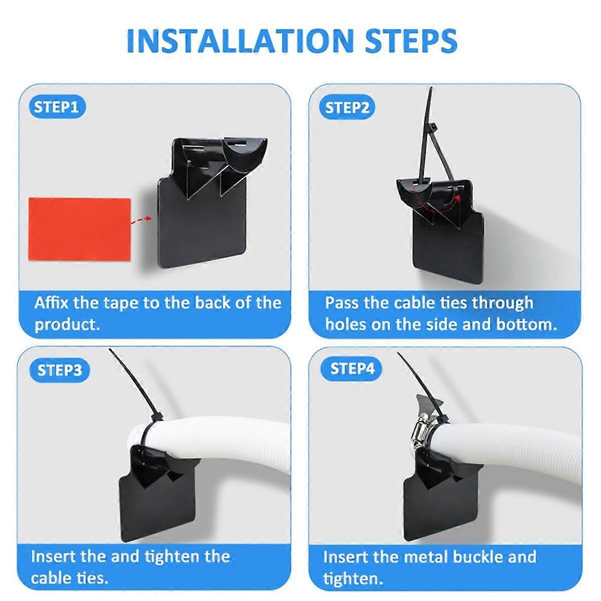 Swimming Pool Pipe Holder Mount Supports Pipes for Above Ground Hose ...