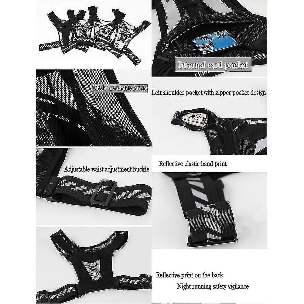 Running Phone Holder Vest Lightweight Running Chest Pouch Breathable ...