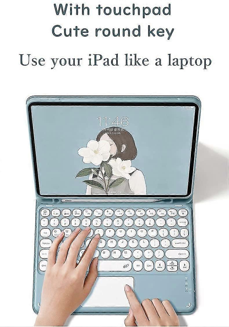Ipad Mini 5th Generation Mini 4 7 9 Inch Keyboard Case Cute Round Key