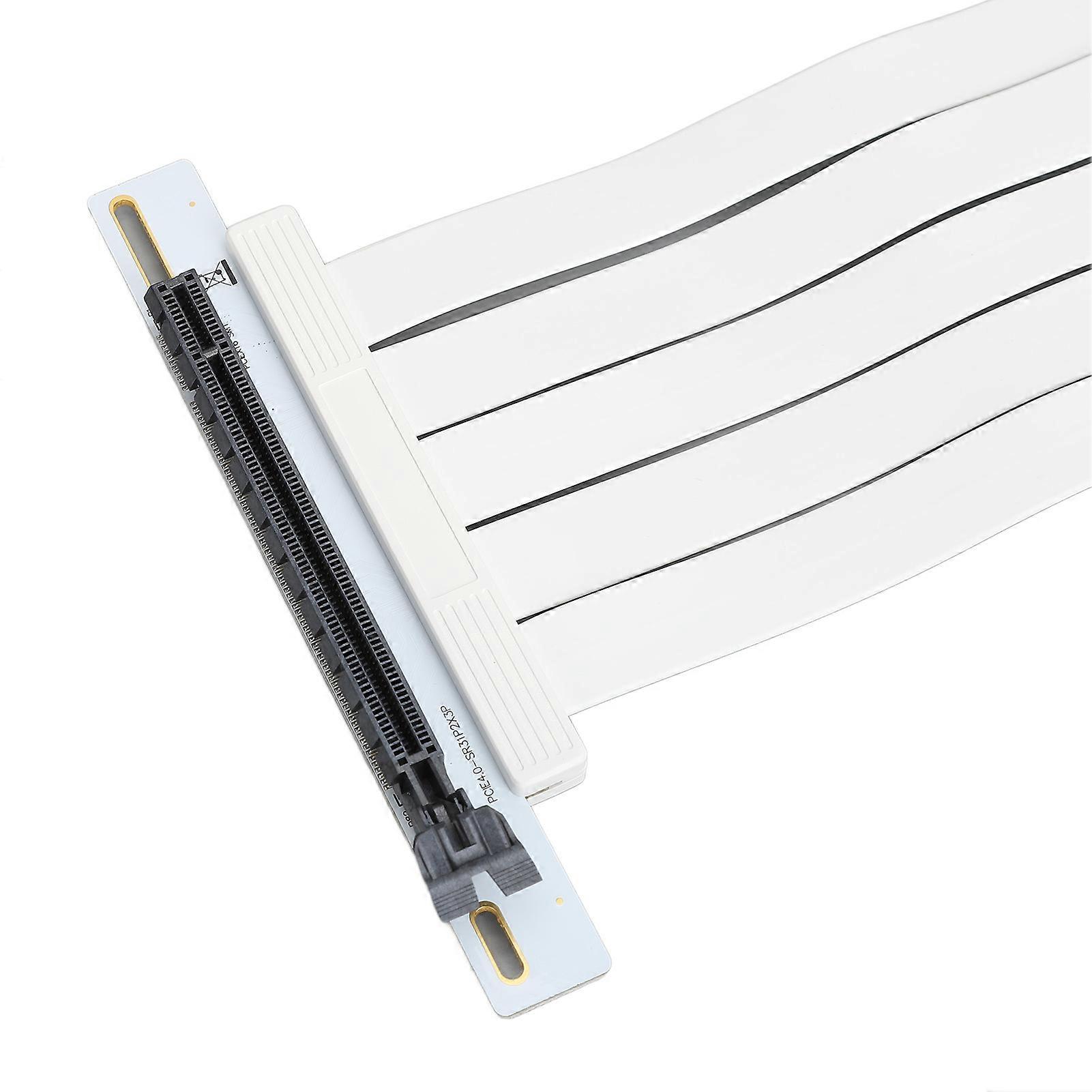 PCIE4.0 X16 Riser Cable 11.8in Length Right Angle High Speed Vertical ...