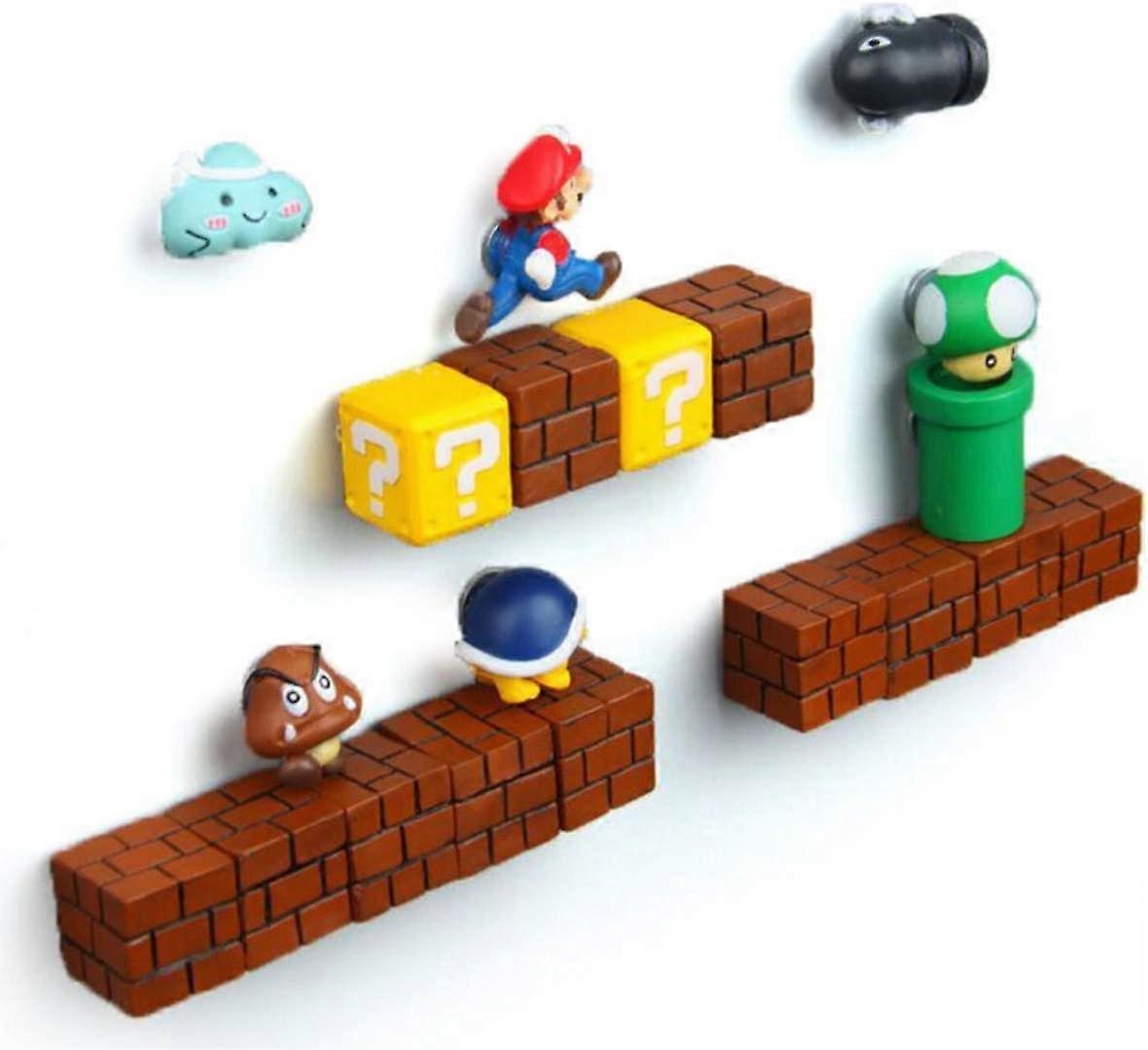 17 Pcs Mario Fridge Magnets Set, Refrigerator Magnets, Office Magnets ...