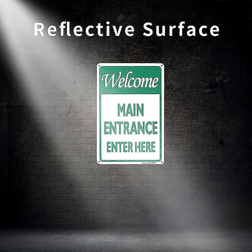 Welcome Main Entrance Sign - Business/office Entrance Signs (2-pack ...