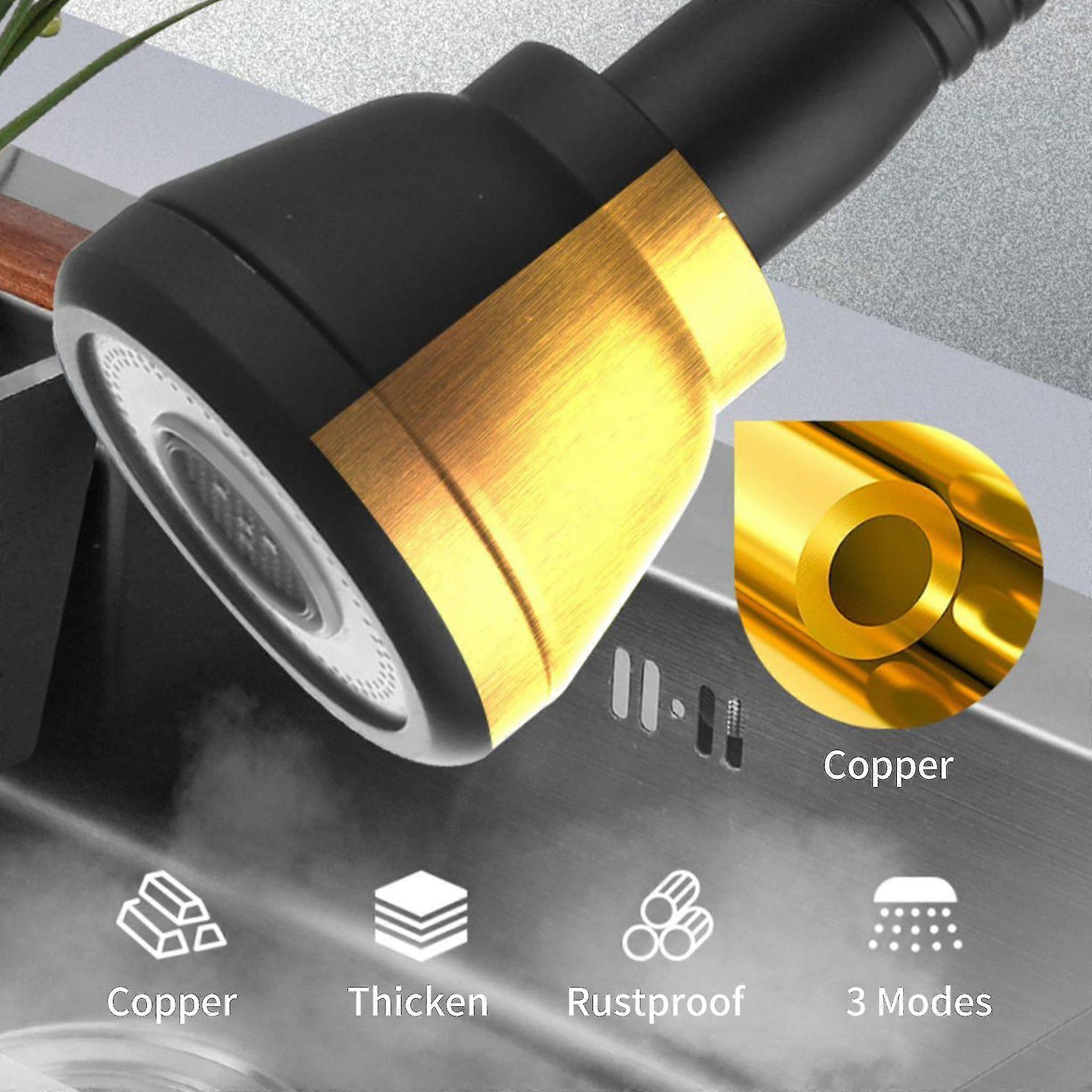 360 Rotating Faucet Head Faucet Extension, Spill-proof Kitchen Faucet ...