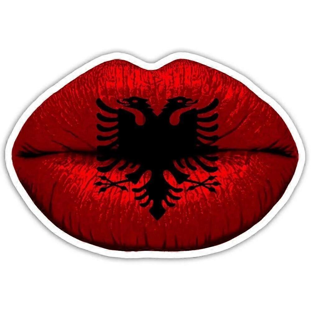 Albanees wapenschild Sticker vlag kaart zelfklevende Decal Albanië Eagle schedel Decal landcode ...