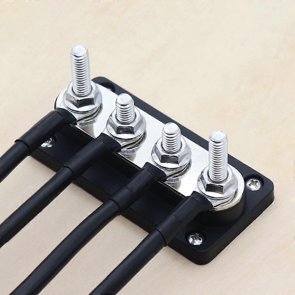 300A Negative Bus Bar 48V Distribution Block 4x 5/16'' M8 Terminal Studs 48V | Fruugo UK