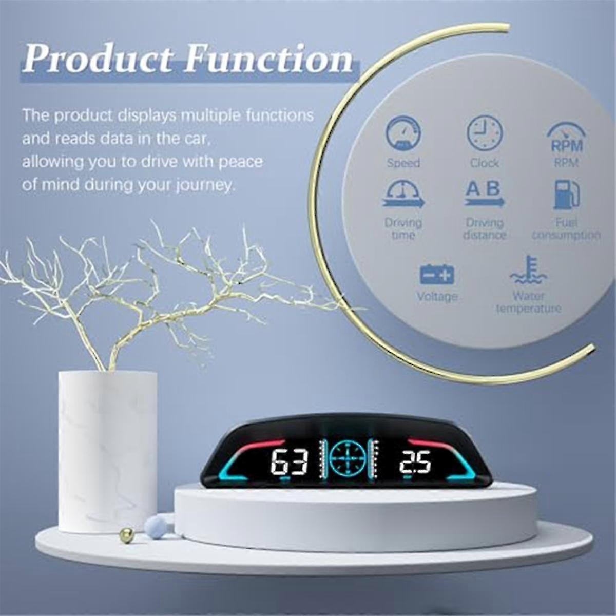 Heads Up Display For Cars B3, Obd2 Gauge Display With Speed, Fuel ...