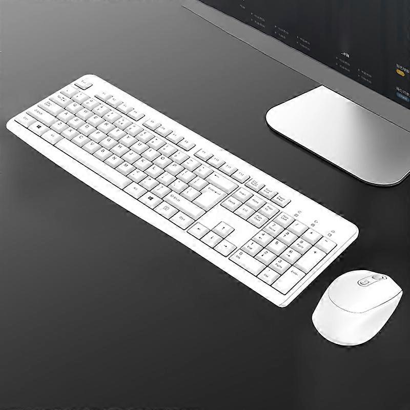 KM63 Wireless Keyboard Mouse Set Ergonomic Mechanical Feel Battery ...