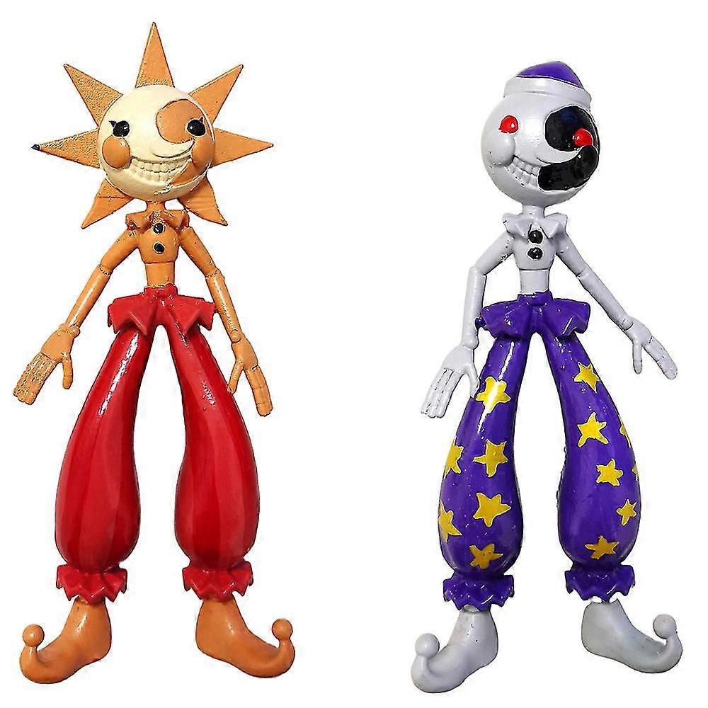 FNAF Sundrop Moondrop Figures Ornament Cartoon Figurine Minifigures ...