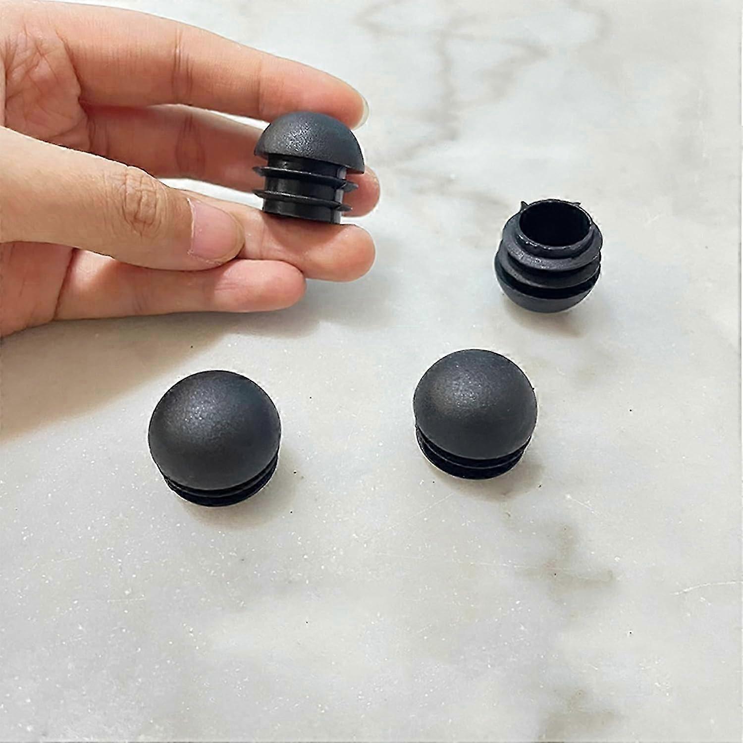 Black Round Chair Tube Caps Round Inlet Cap For Chair Leg Rubber Chair ...