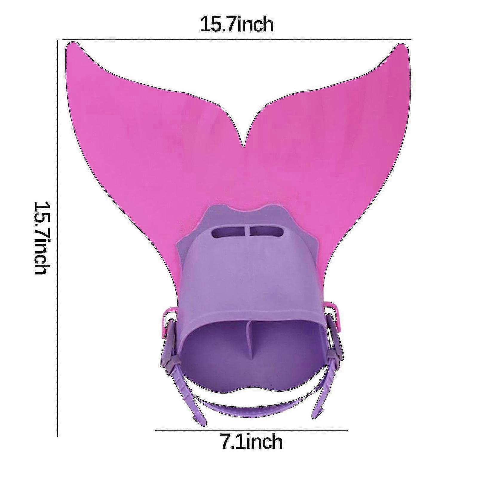 Mermaid Monofin Swim Fins Designed for Children Ideal for Girls and ...