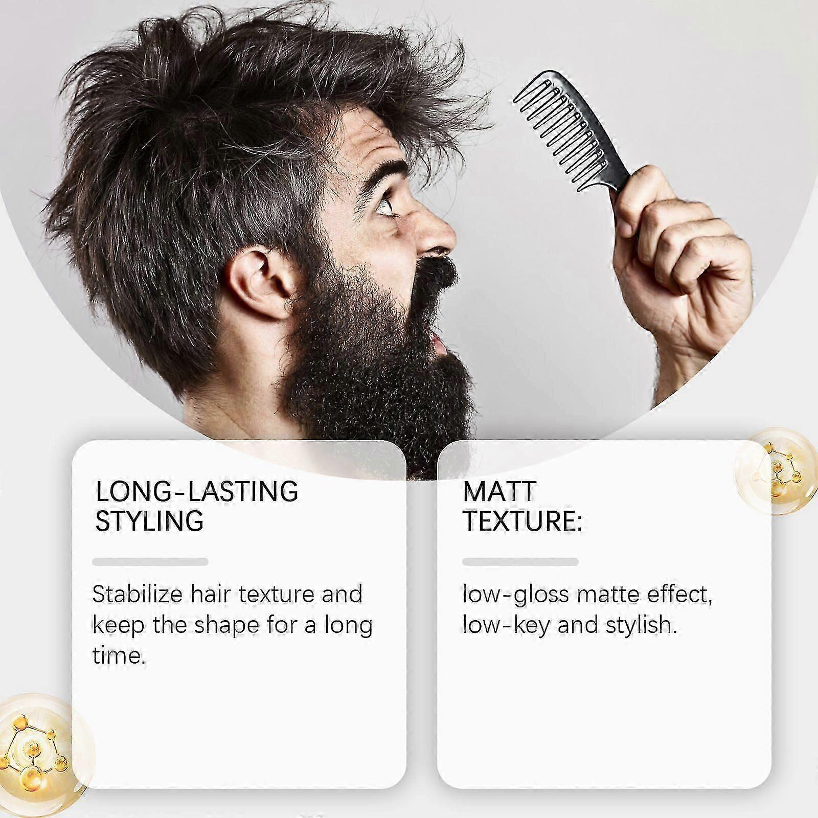 Hair Clay for Men Matte Finish with Strong Hold, Hair Styling Clay ...