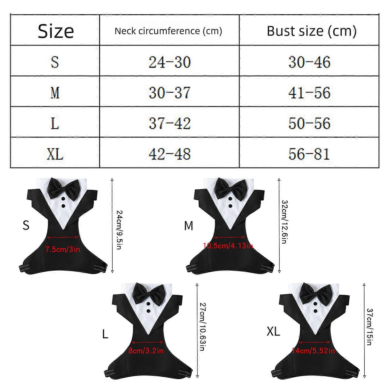 Large Dog Suit Harness No Pull Design for Small Dogs Easy Walk Tuxedo ...