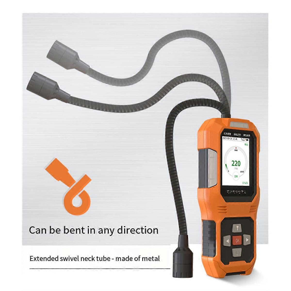 Digital Gas Leak Detector PPM Range Audible/Visual Alarm Semiconductor ...