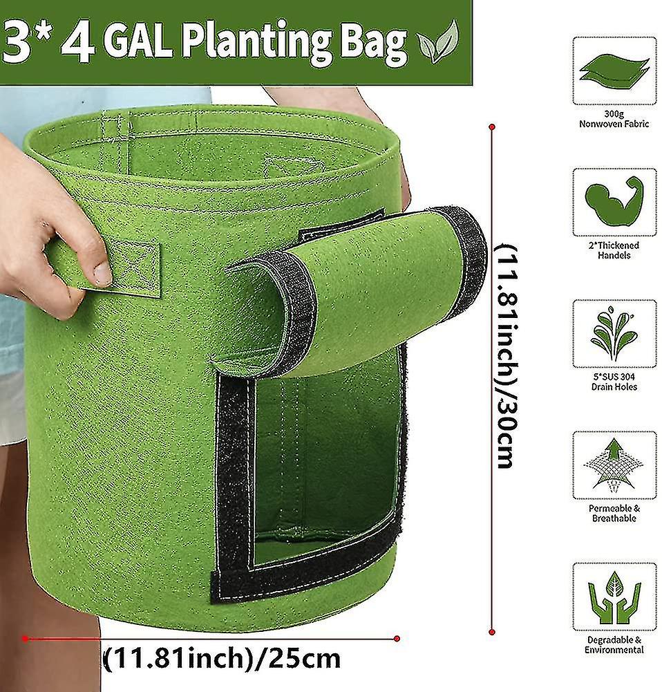 3 Pack Potato Grow Bag. Veg Grow Bags. Potato Planter Pot. Gardening ...