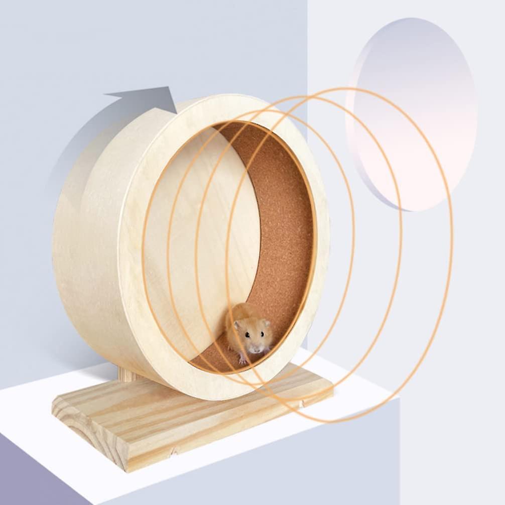 Heytea Hamster Exercise Wheel Silent Hedgehog Wheels Wooden Animal ...
