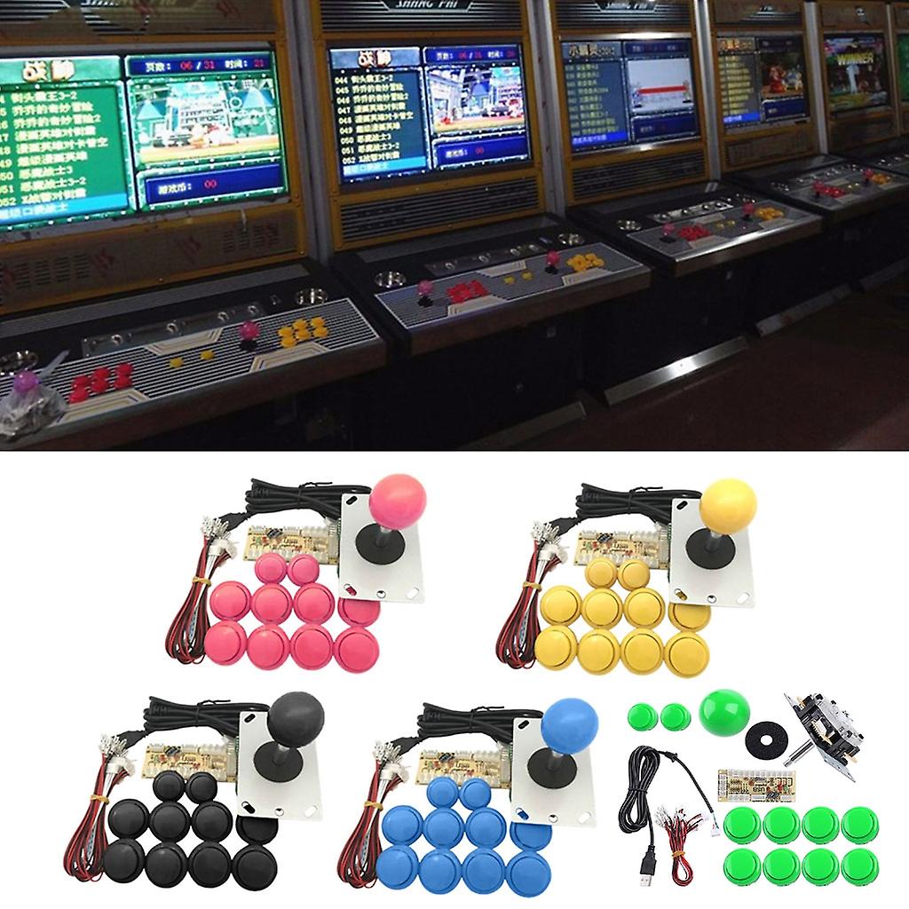 Diy Raspberry Pi Controller Diy Arcade Joystick Led Arcade Buttons For