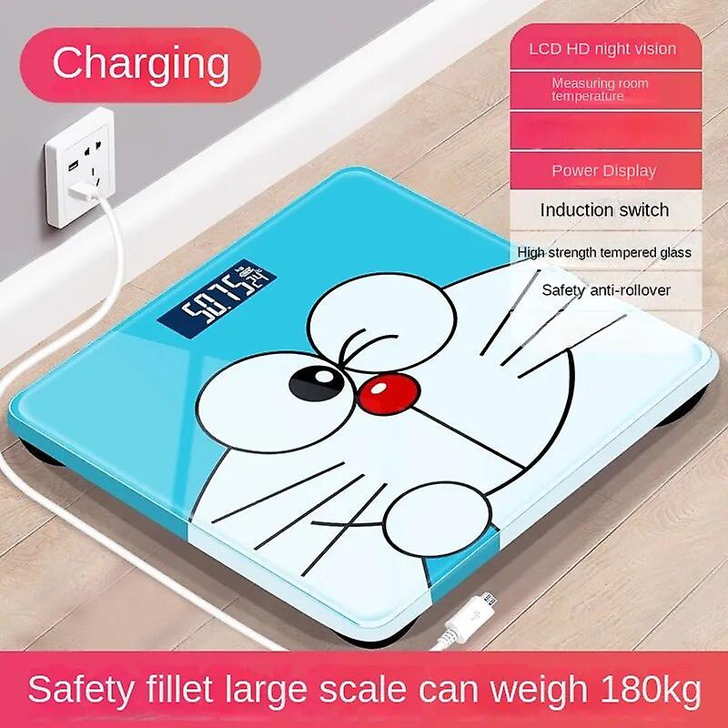 Doraemon weight electronic scale household accurate rechargeable ...