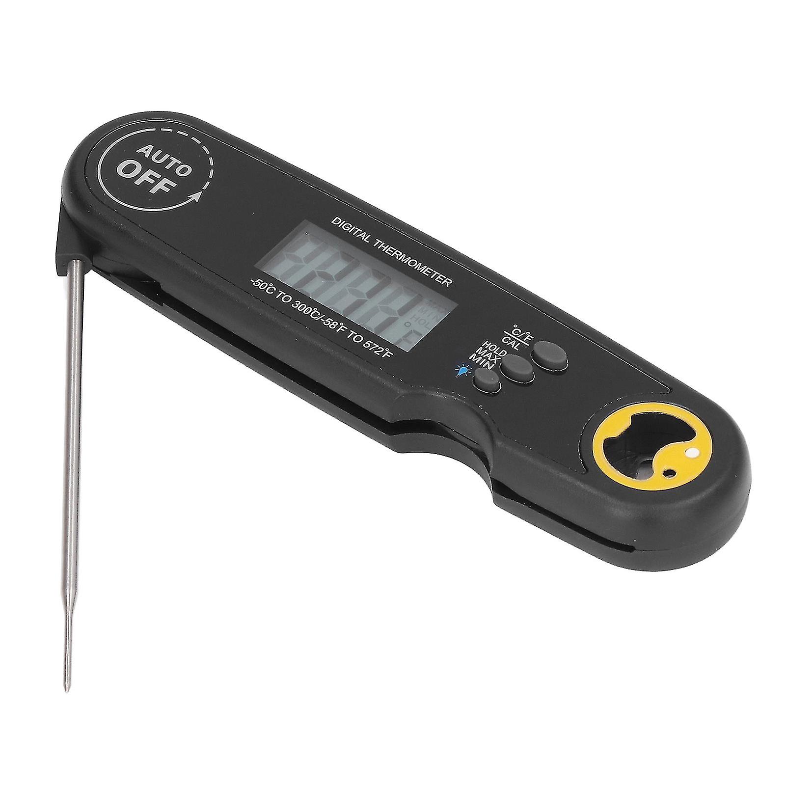 Food Thermometer Folding Waterproof Electrical Meat Thermometer Probe ...