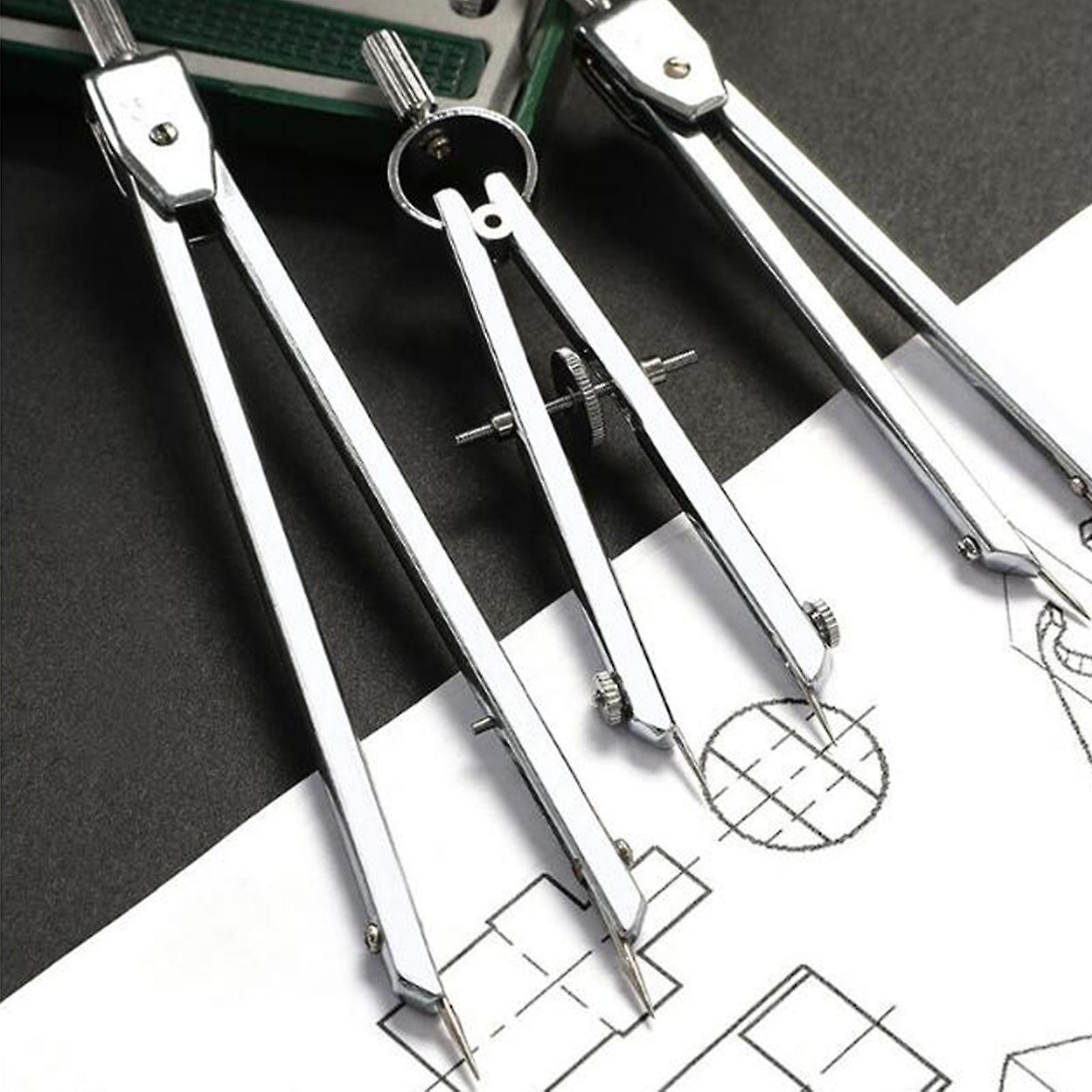 Adjustable Compass Set Pro Circles Precision Architecture Math Office ...