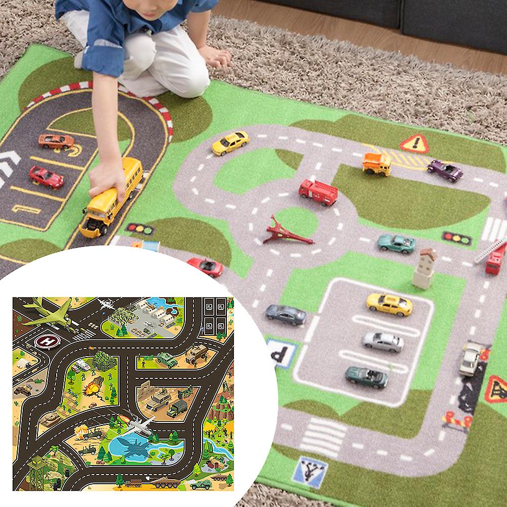 Kids Traffic Routes Game Pad Waterproof Non-burr Parking Games Pad for ...