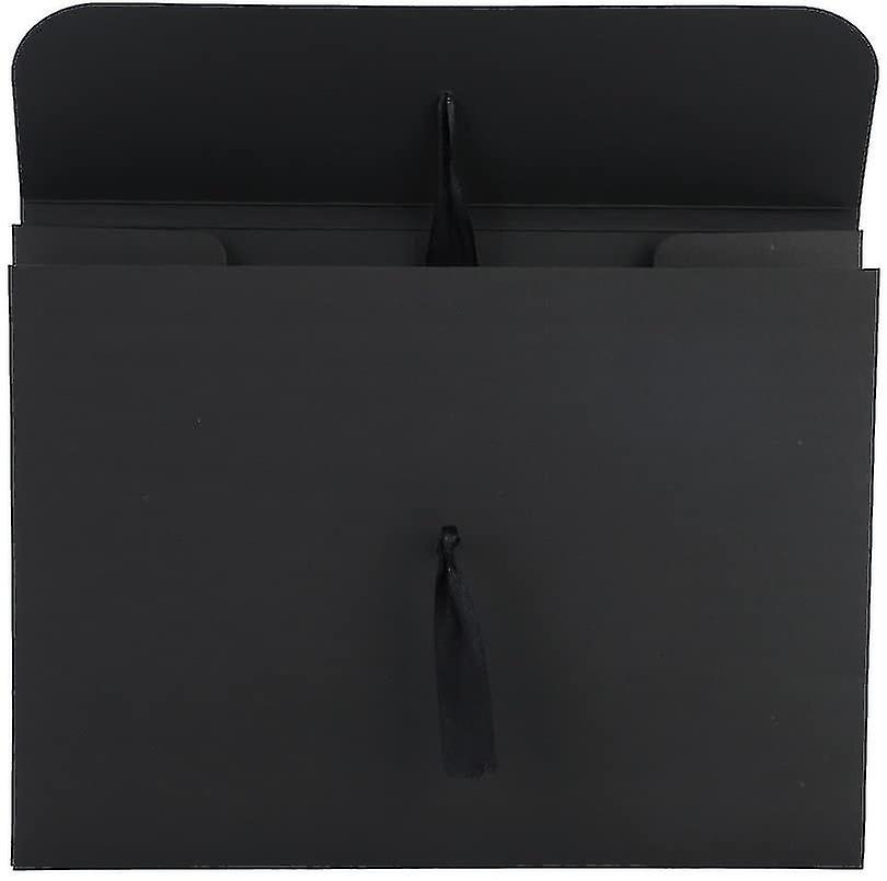 10pcs Kraft Envelopes Box With Ribbon Solid Color Cardboard Textured ...