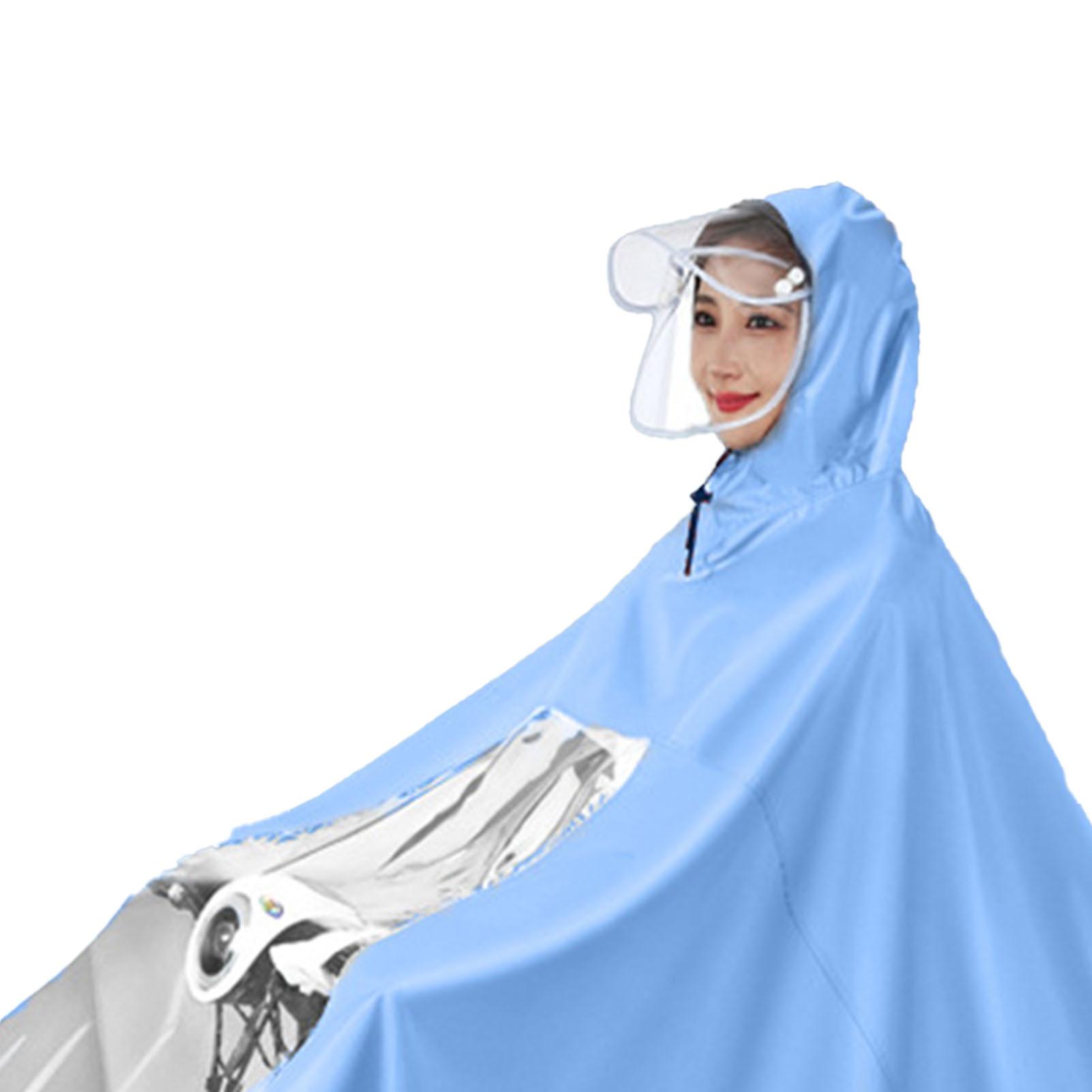 Electric Motorcycle Rain Cape Full Body Waterproof for Scooter Bicycle ...