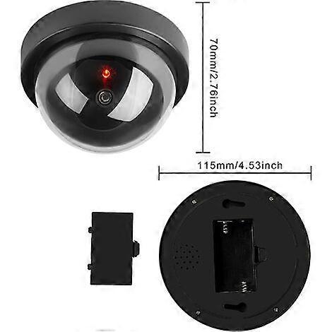 Dummy Cameras, Fake Security CCTV Dome Camera with LED Flashing Light ...