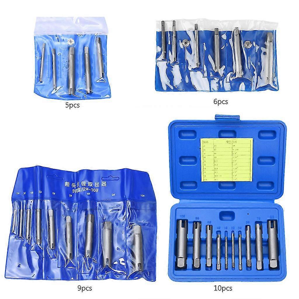 5/6/9/10pcs Broken Tap Extractor Removal Tool Kits Removes 3 To 20mm 3 ...