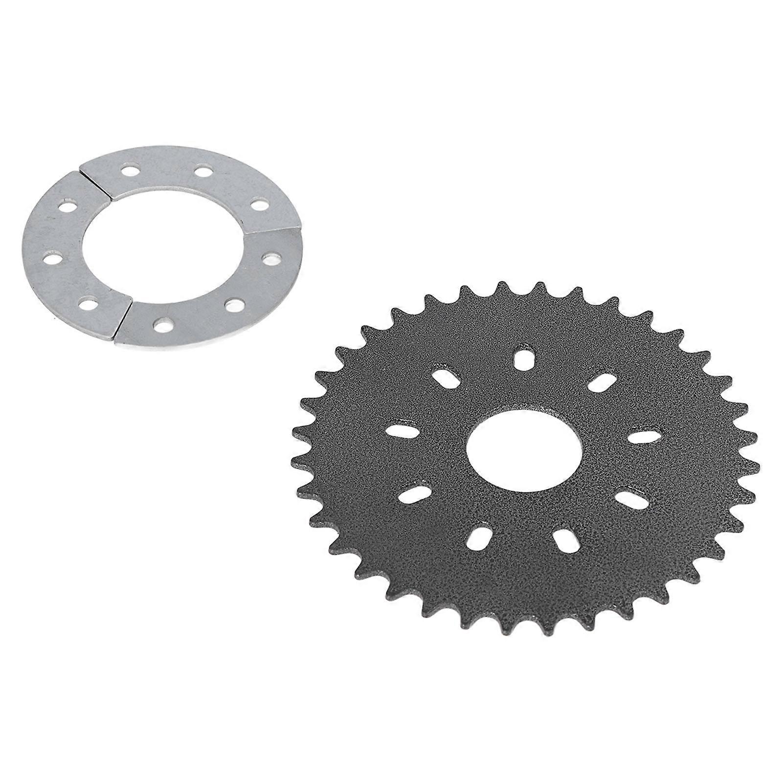 36 Teeth Flat Sprocket with 9 Hole Adapter Mount Rear Chain Sprocket ...