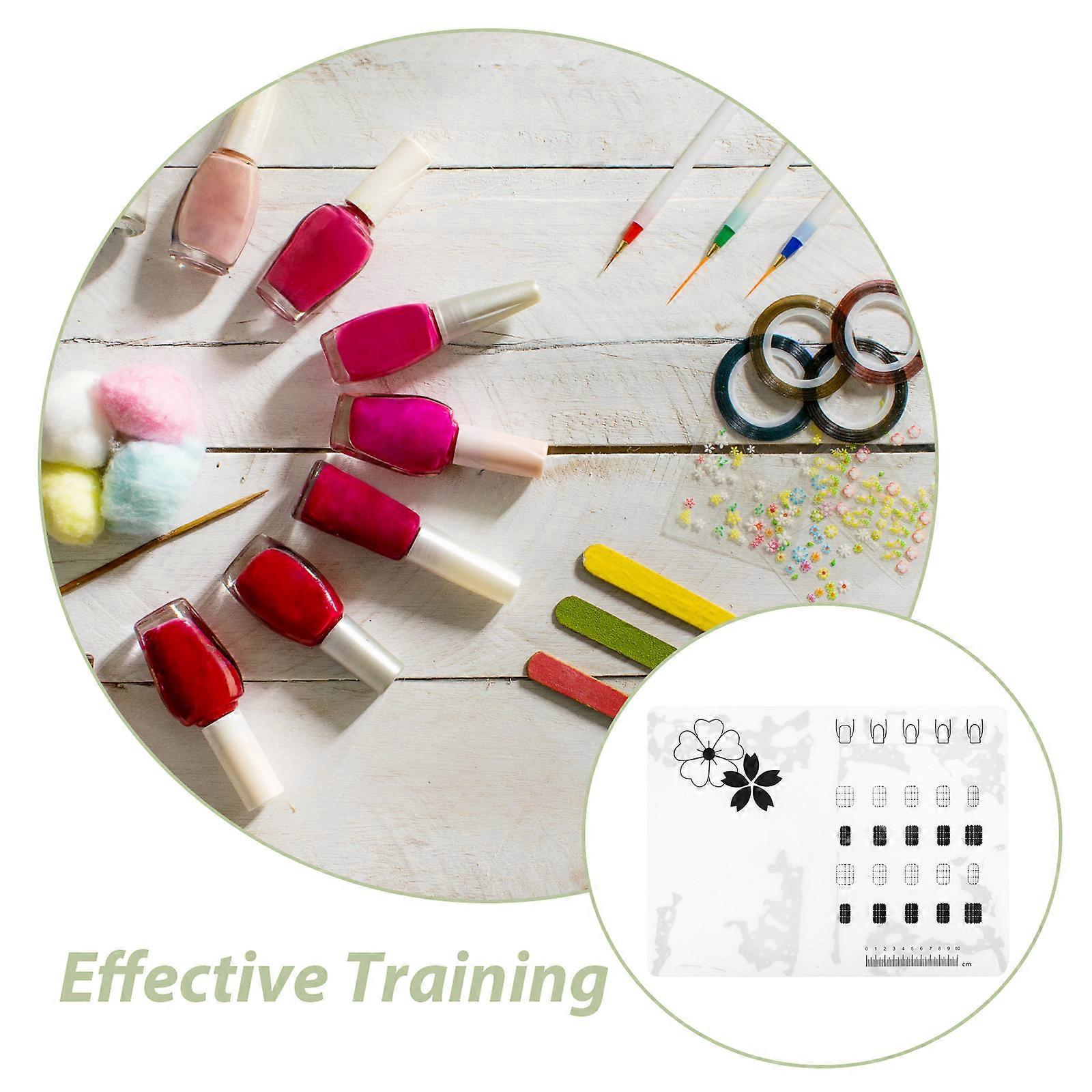 Nail Practice Pad Nail Art Practice Template Learning Pad Manicure ...