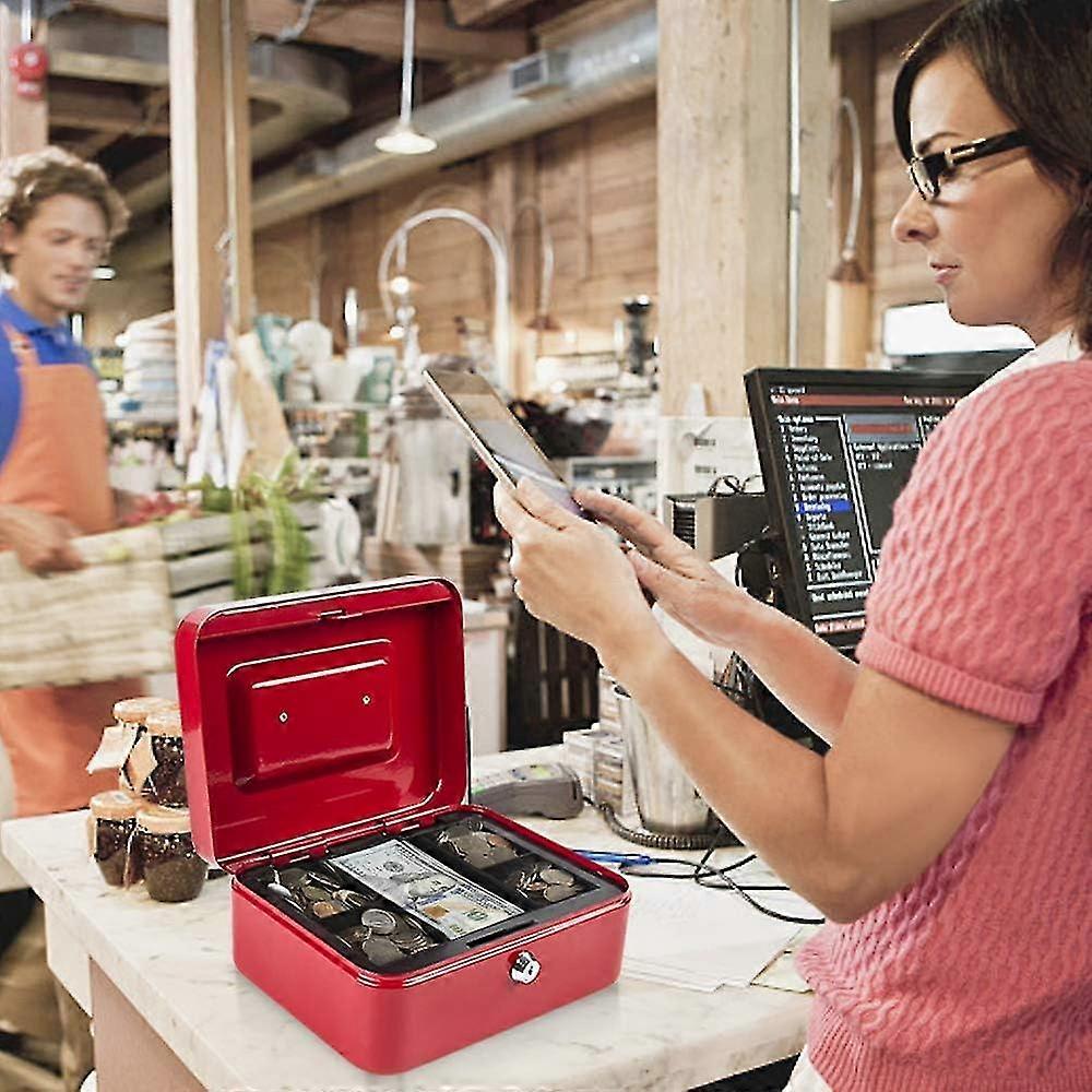 Hand Safe Key Lock Metal 25x20x9cm Size Safe Portable Safe Fireproof ...