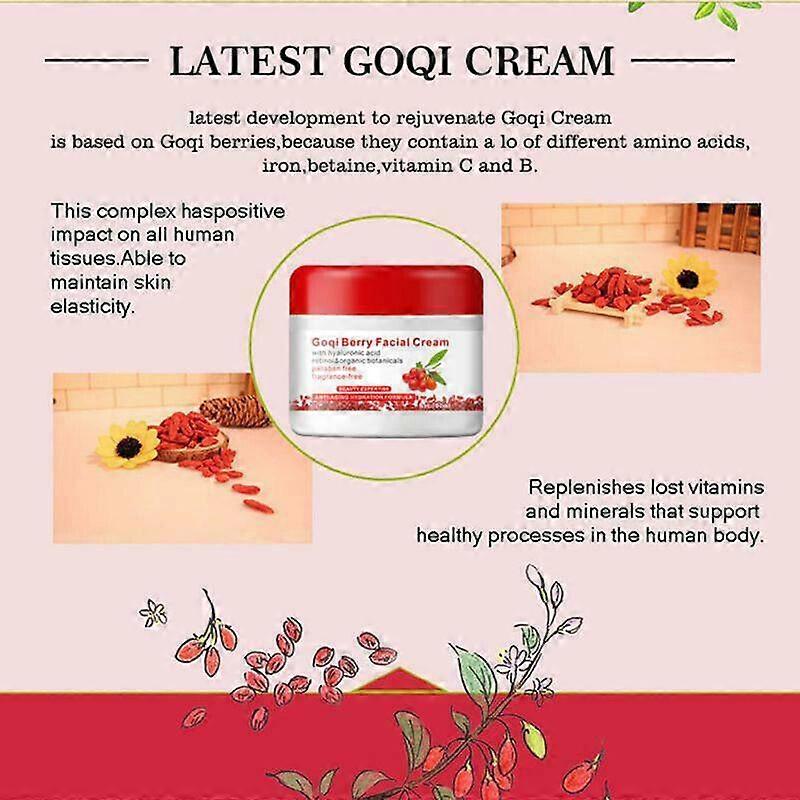 1-3PCS 100ml Goji Berry Face Cream Skin Regeneration Anti-Wrinkle ...