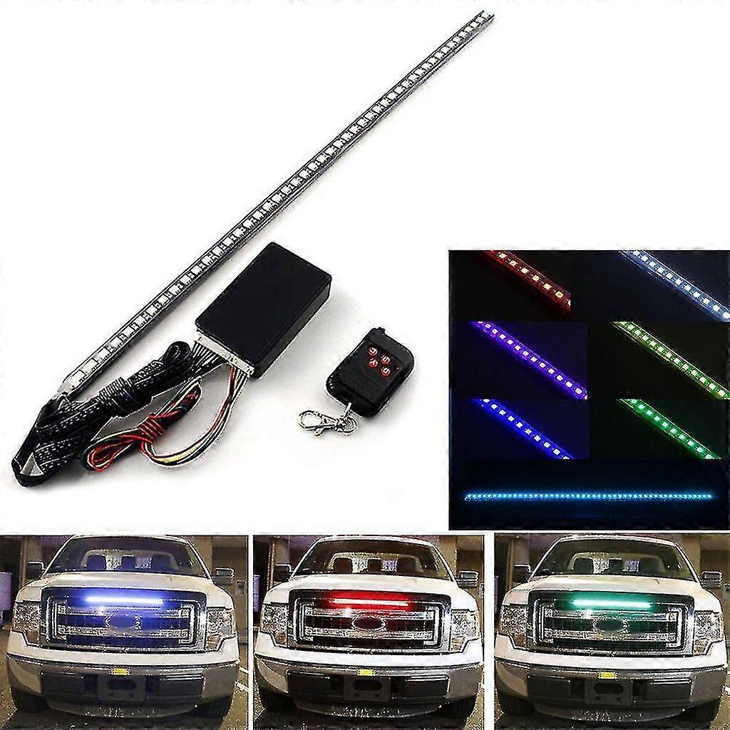 56cm 7 Color 48 Led Rgb Scanner Flash Car Strobe Knight Rider Kit Light ...