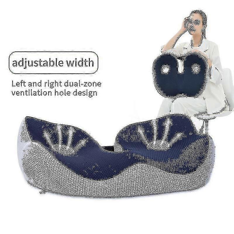 Memory Foam Sit Bone Relief Seat Cushion For Butt Lower Back Hamstrings ...