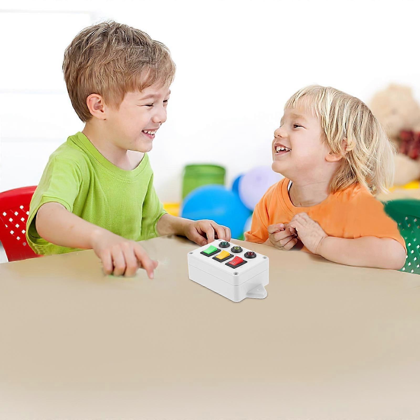 Kids Light Switch Toy Color Light Matching Toy Simulation Switch Toy ...