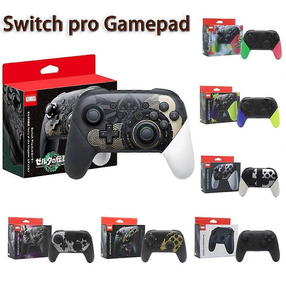 For Nintend Switch Pro Controller With NFC and Wake Function Wireless Joystick 6-Axis Gyro HD ...