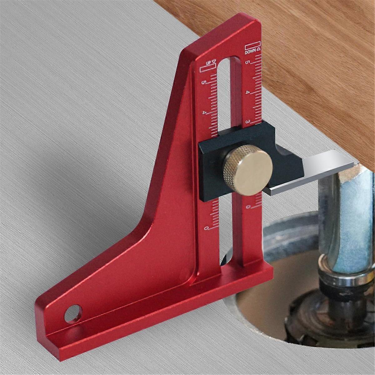 Height Gauge,Setup Adjustable Table Saw Depth Gauge - Aluminum Scales ...