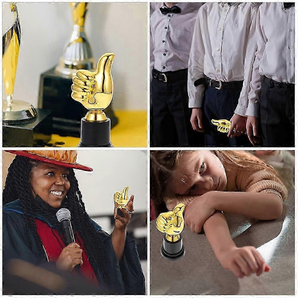 Thumbs Up Trophy Finger Gesture Trophy Cup, Gold Award Desk Statues ...