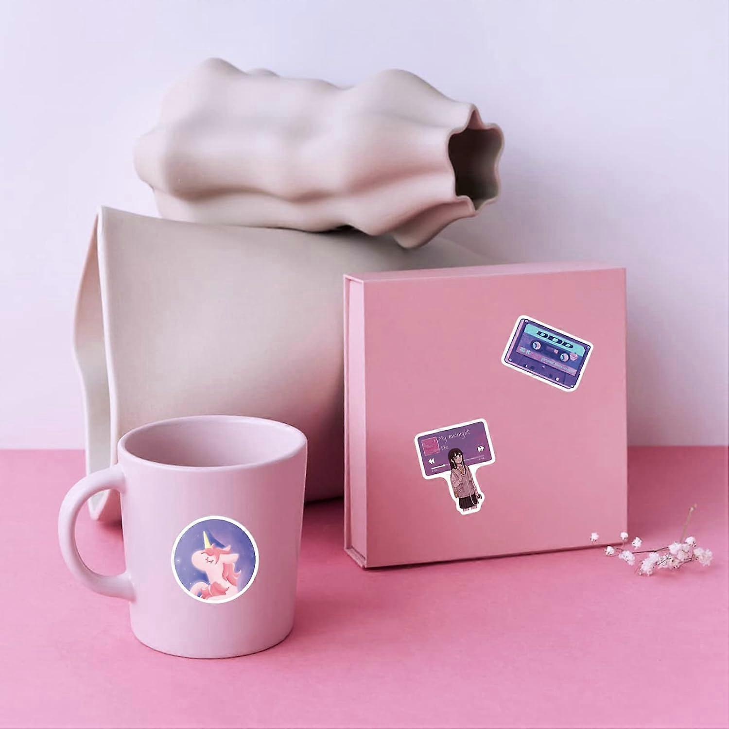 100Pcs Purple Kawaii Stickers Cute Waterproof Stickers Funny Aesthetic ...