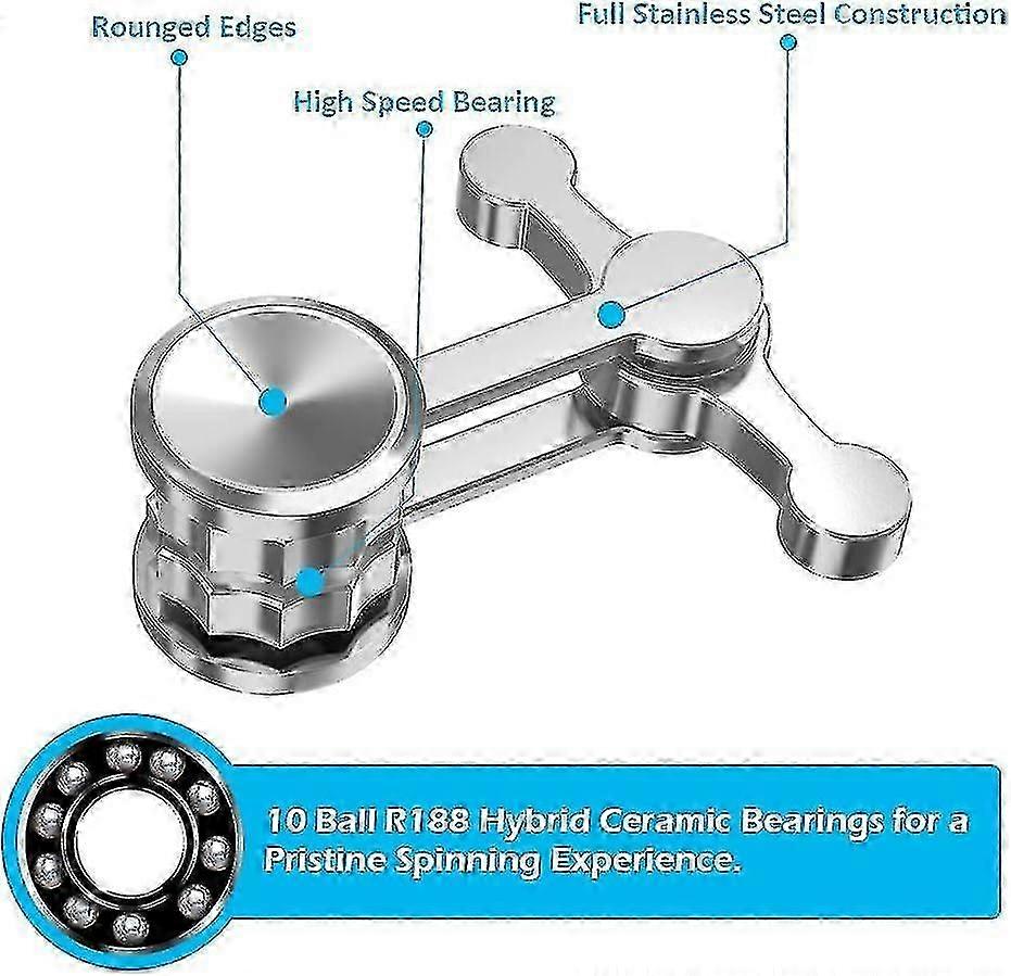 Updated Version Anti-anxiety Fidget Spinner, Fidget Hand Focus Finger ...